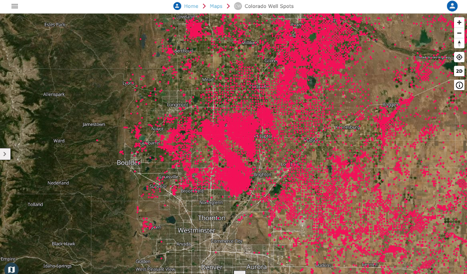 Bintel Maps Series - Colorado Oil Visualized